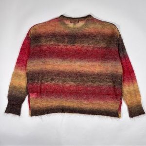 Fate | Sweaters | Nwt Fate Lightweight Stripe Fade Multi Color Mohair ...